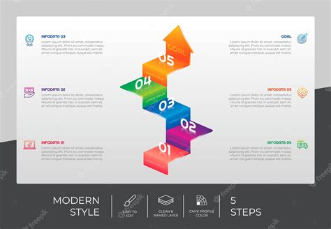 Premium Vector 3d Stair Infographic Vector Design With 5 Steps