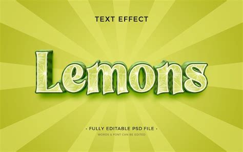 Premium Psd Fruit Text Effect