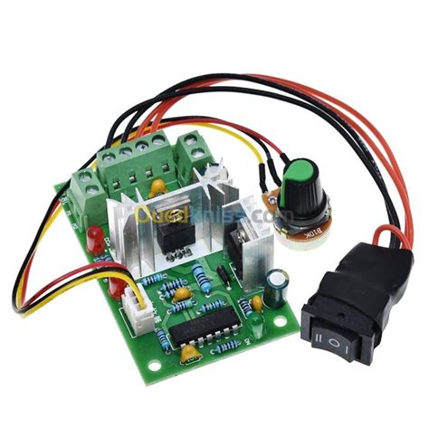 Contrôleur De Vitesse Pour Moteur 150w Pwm Dc 10v 12v 24v 36v Avec