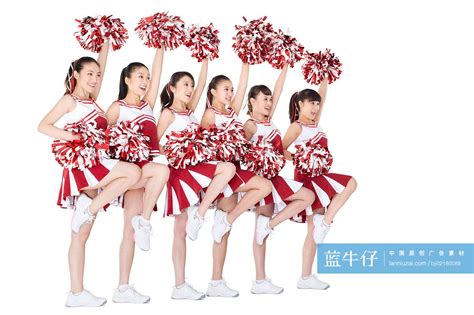拉拉队员舞动 蓝牛仔影像 中国原创广告影像素材