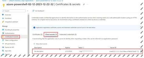 Client Id And Client Secret In Azure