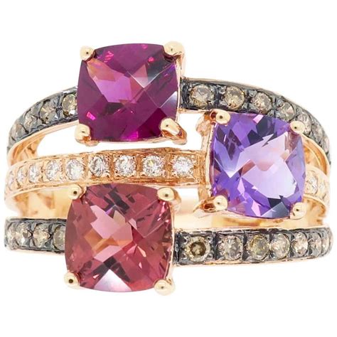 Le Vian Diamond And Ruby Ring At 1stdibs