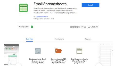 Looking For Similar Plugin To Email Spreadsheets Rsheets