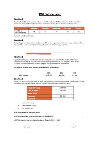 Qualitative Vs Quantitative Factors Of Pandl Lesson 9 Gcse Business