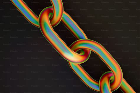 검은색 배경에 여러 가지 색상의 체인 사진 Unsplash의 3d 렌더 이미지