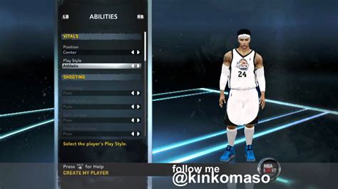 Nba 2k12 My Player Creation Youtube
