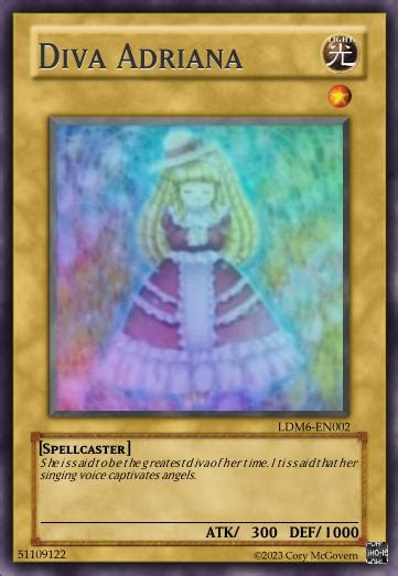 Diva Adriana Cardcustom Yu Gi Oh Custom Think Tank Wiki Fandom
