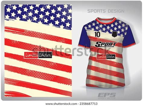 American Flag Pattern Design Illustration Textile Stock Vector Royalty