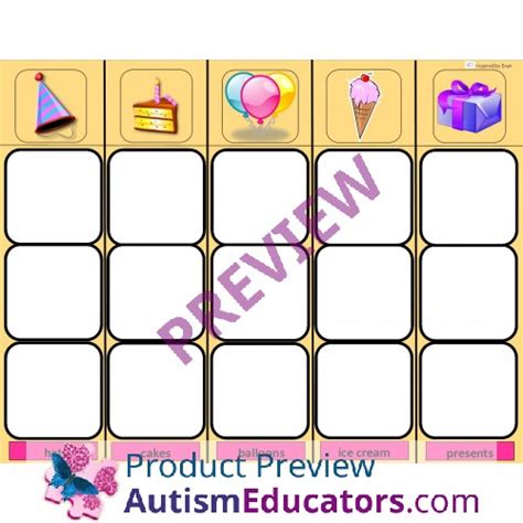 Birthday Sorting For Autism