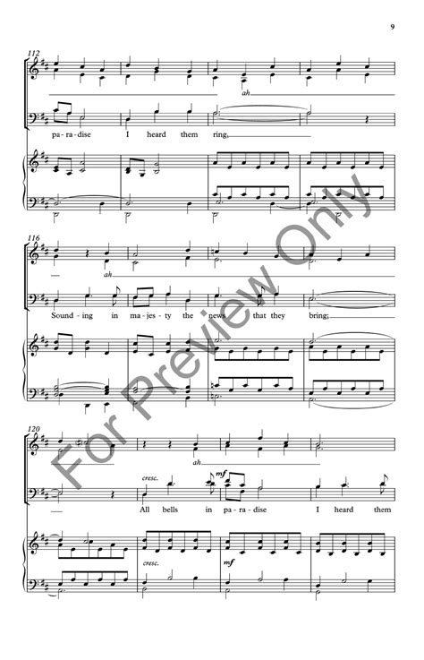 All Bells In Paradise Satb By John Rutter Jw Pepper Sheet Music