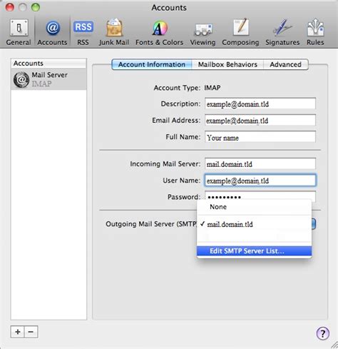How Do I Setup Imap Email On Osx Mac Mail