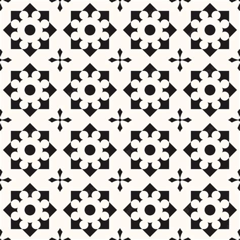 Premium Vector Vector Geometric Abstract Seamless Monochrome Pattern Texture Background