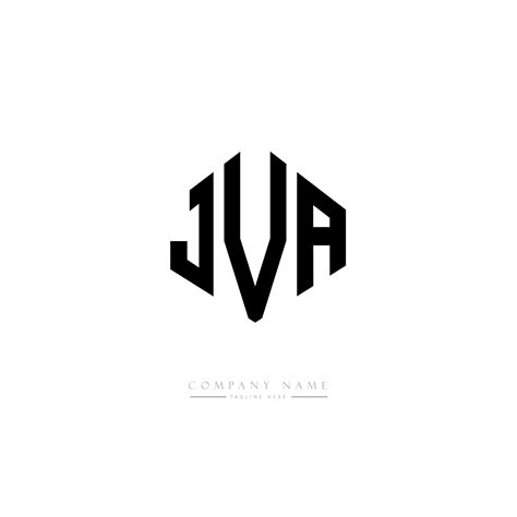 Jva Letter Logo Design With Polygon Shape Jva Polygon And Cube Shape Logo Design Jva Hexagon