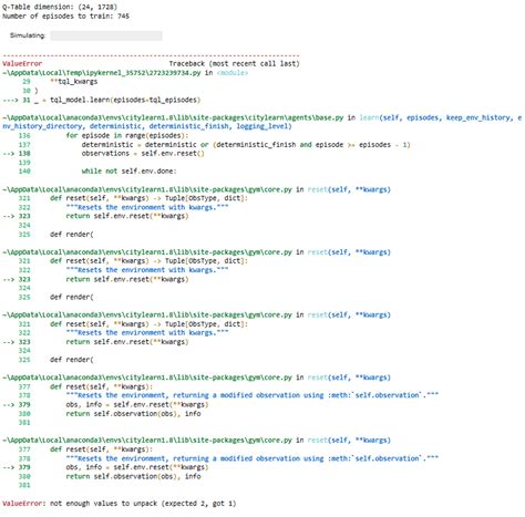 Python Why Does The Citylearn Tutorial Keep Throwing Me A Valueerror 4each Forum Progress