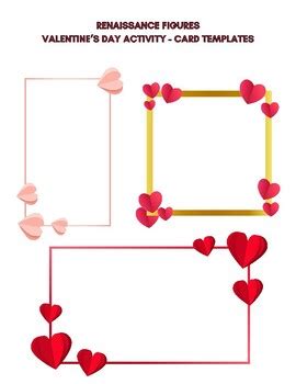 Renaissance Figures Valentines Day Card Activity By Historys Greatest Hits
