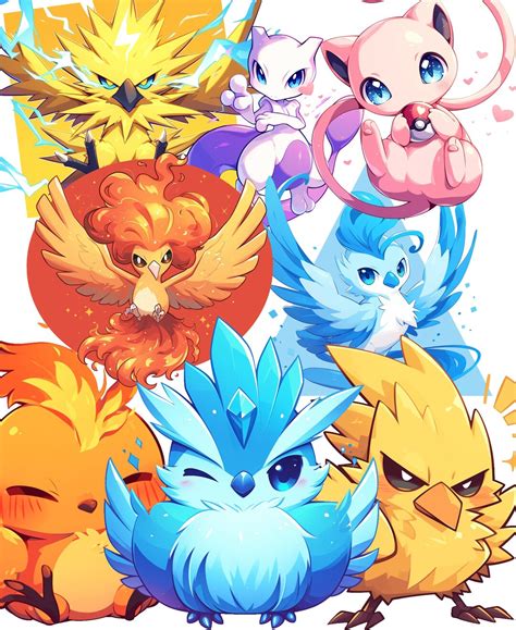 Legendary Pokemon Png Legendary Birds Png Articuno Zapdos Moltres