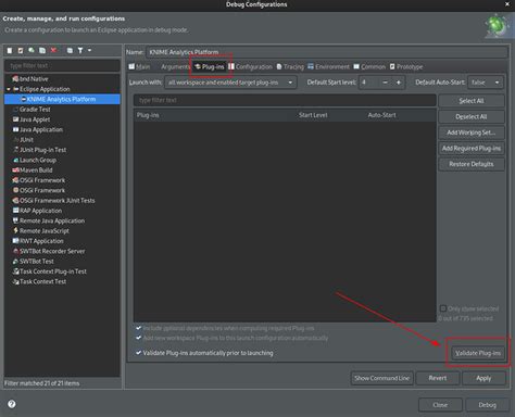 launch knime analytics platform from eclipse node development knime