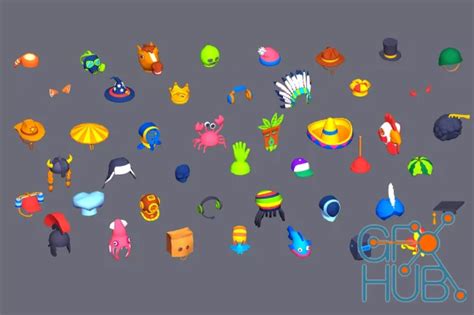 Unity Asset Hyper Casual Hats Unity Asset Hyper Casual Hats