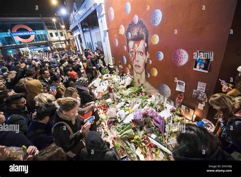 David Bowie Fans Gather In Front Of The Ritzy Brixton In Brixton