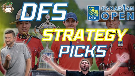 RBC Canadian Open 2023 DFS Picks Fades Sleepers YouTube