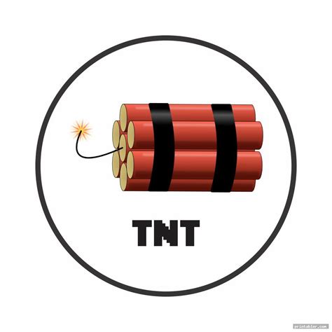 Tnt Minecraft Party Printables Gridgit Com