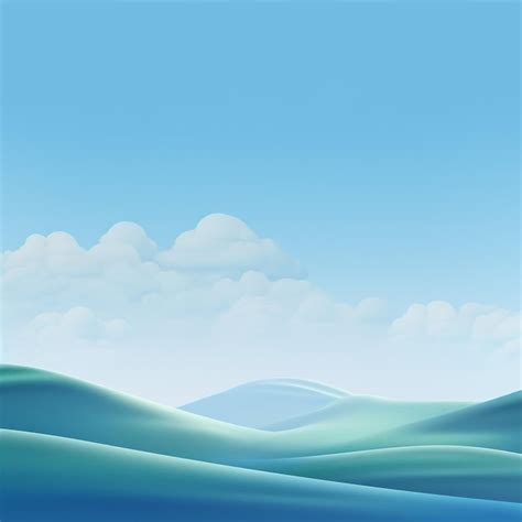 Premium Ai Image Azure Minimalist Wallpaper