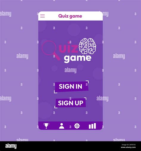 Quiz Test Lottery Millionaire Menu Template Quiz Game Frame Main Menu