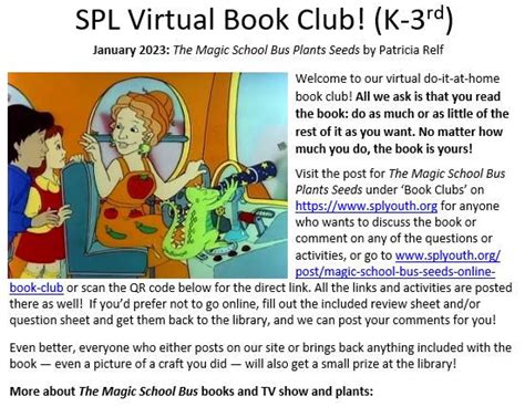 The Magic School Bus Plants Seeds Online Book Club