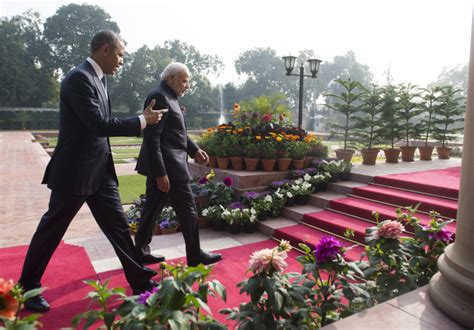 President Obama And Pm Modi Meet At Hyderabad House For Bilateral Talks