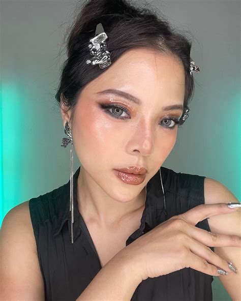 Wet Eyeshadow Look 🖤🤎💧 Go To My Reels For The Tutorial 💄🎥 Weteyeshadow