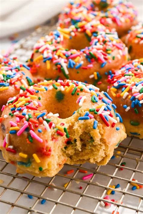 Easy Baked Funfetti Donuts Recipe No Cake Mix