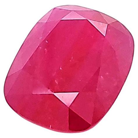 Grs Lab And Bellerophon Lab Certified Unheated Burma Ruby Oval Cts 14 85 For Sale At 1stdibs