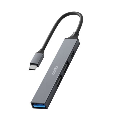 엑토 C타입 슬림 Usb 4포트 노트북 멀티 허브 Hub 59 Frisbee