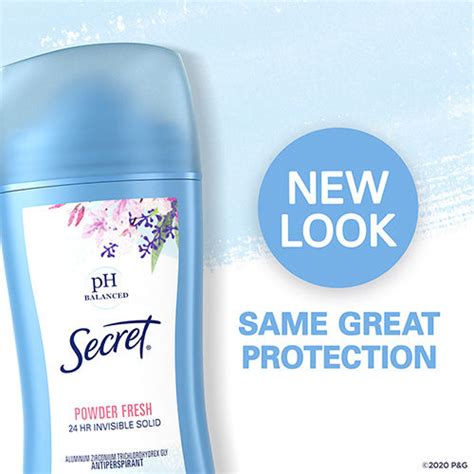 Secret Ph Balanced Invisible Solid กลิ่น Powder Fresh 59g ราคา 199 บาท