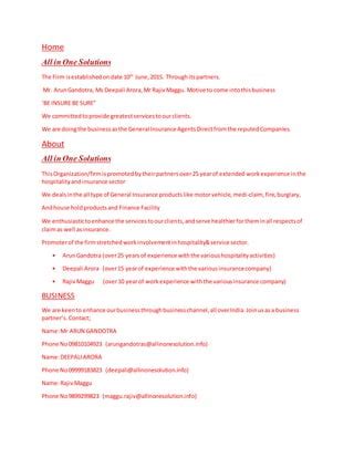 Cv Profile DOCX Insurance Personal Finance