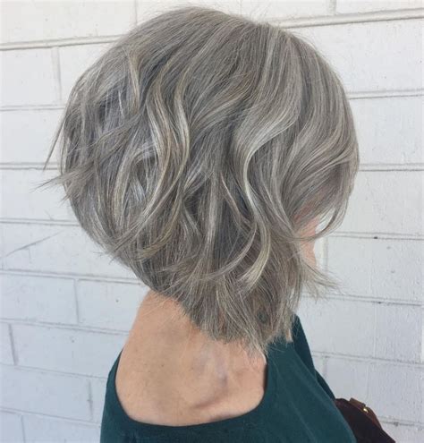65 Gorgeous Gray Hair Styles To Inspire Your Next Chop Grey Bob Hairstyles Wavy Bob