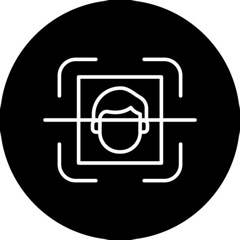 Face Recognition Vector Icon 21141356 Vector Art At Vecteezy