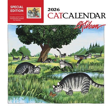 B Kliban Cat Special Edition Calendar 2026