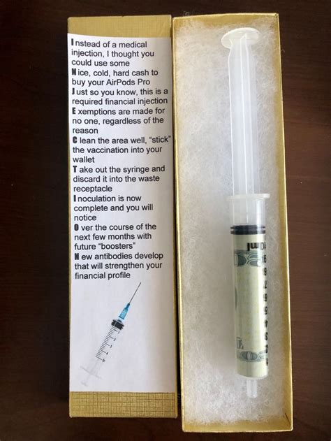 “financial Injection” Poem And Money T Подарки