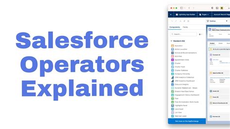 Salesforce Operators Explained Youtube