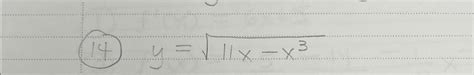 Solved Find The First Derivative 1 Y 11x X32