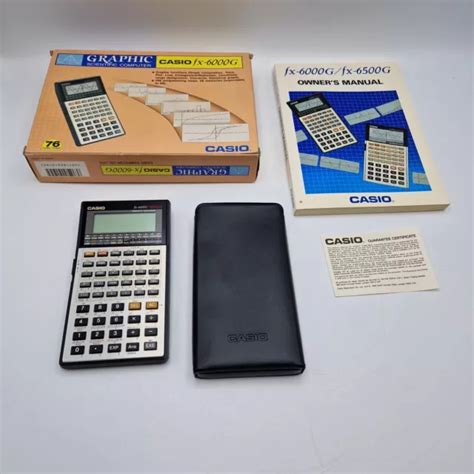 Casio Fx 6000g Scientific Graphing Programmable Vintage Calculator
