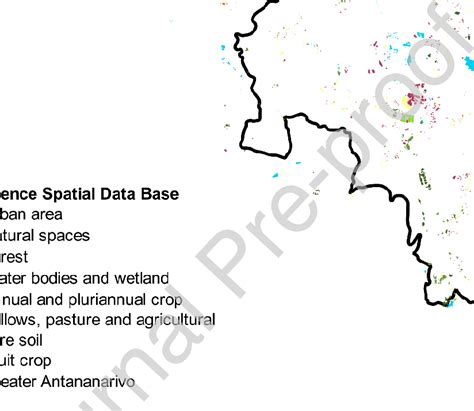 distribution of the collected polygons vector file in esri shape