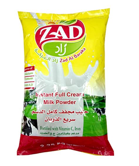 Buy Zad Instant Full Cream Milk Powder 225 Kg Online In Uae Tradeling