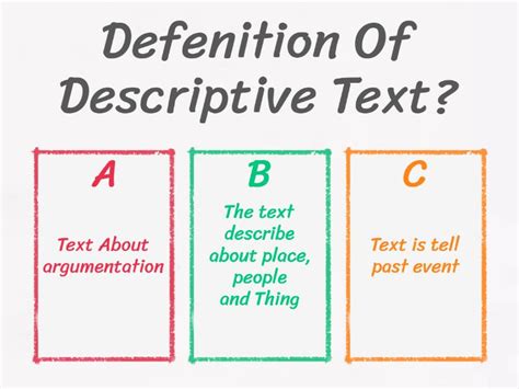 Descritive Text Quiz
