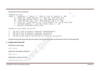 Studi Kasus Konfigurasi RIP Dan Cisco Access Control List ACL PPT