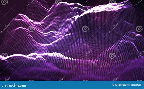 Futuristic Red Signal Trend Drop Down Arrow Chart Digital Transformation Abstract Technology