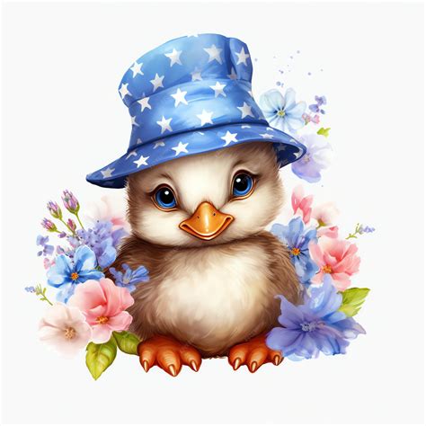 Premium Ai Image Cute American Dipper Bird Watercolor Illustration