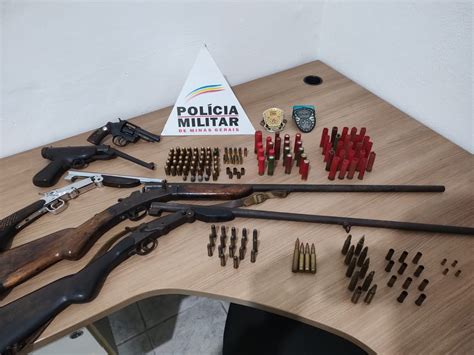 Caseiro De Sítio é Preso Com Armas E Munições Em Mar De Espanha Zona