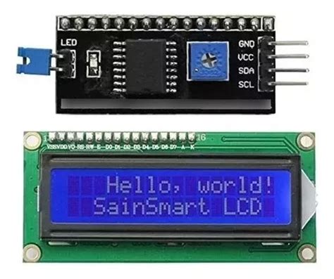 Pack 4 Display 1602 Interfaz I2c Compatible Con Arduino Cuotas Sin